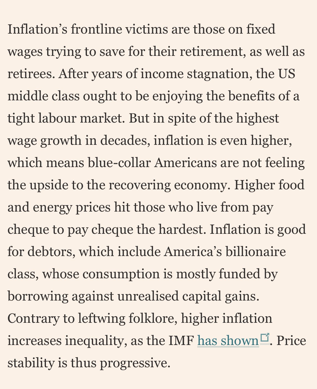 Why inflation always punishes America’s left, and who inflation hits ...