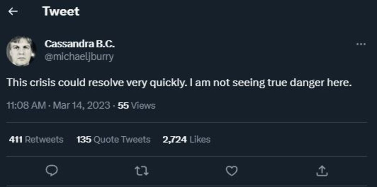 Michael Burry of The Big Short fame tweets 2023 bank crisis 'could ...