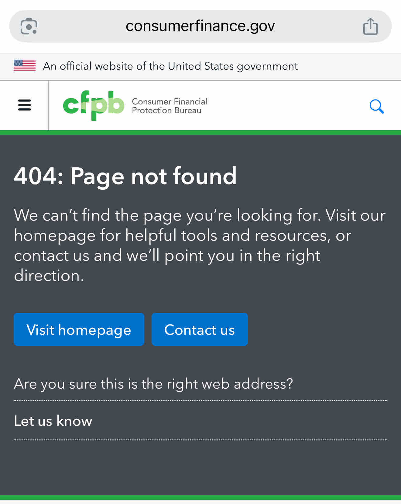 CFPB homeoage taken down, DQ headquarters closed, team ordered to stop work